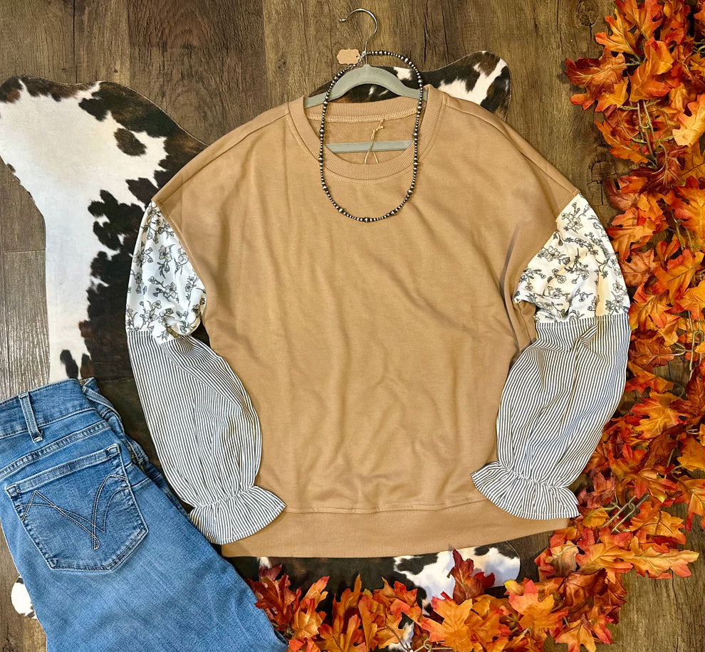 Addie Floral Patchwork Pullover | Adult Small – Little Lamb Handmades